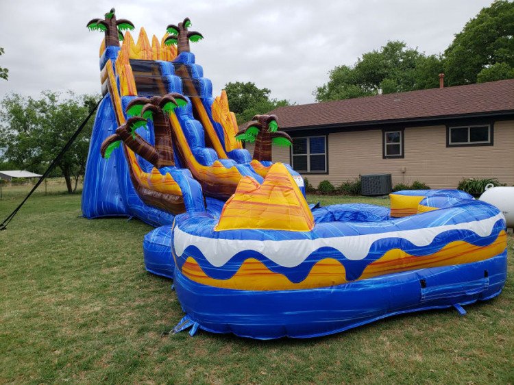 20 Foot Mega Oasis Waterslide - ace inflatables Florence MS